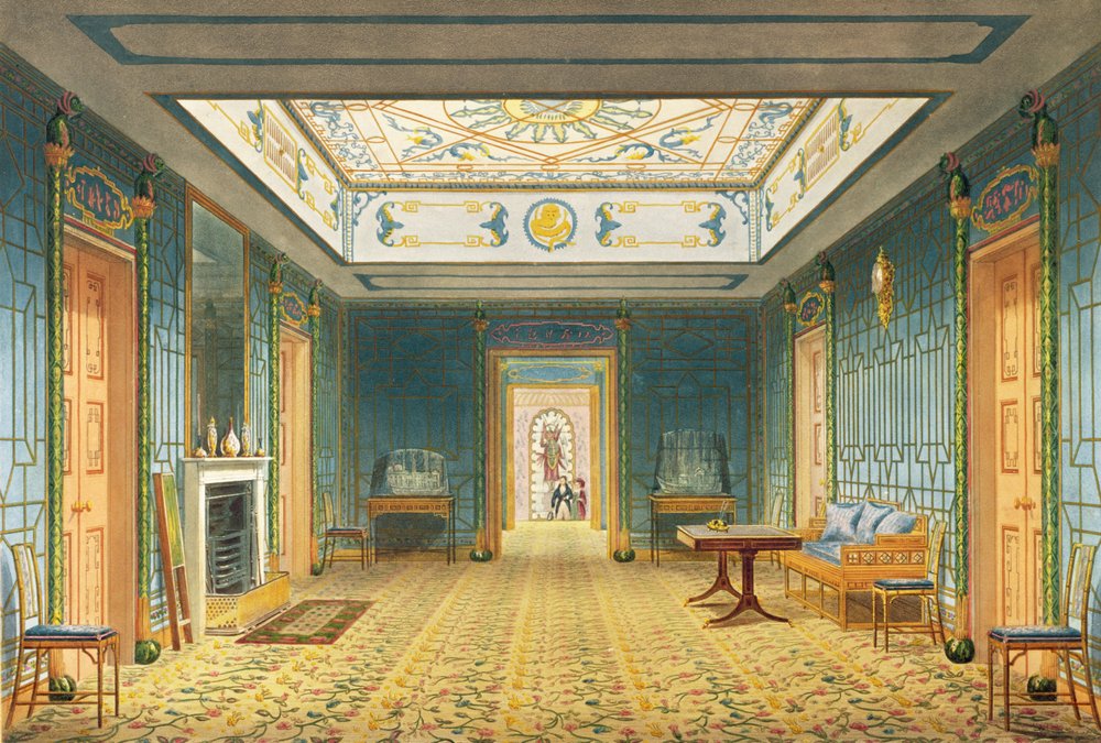 The Double Lobby or Gallery (South) above the Corridor from Views of ...