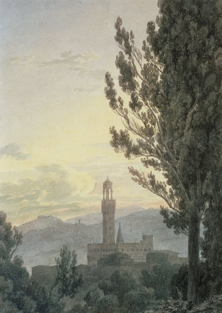 The Palazzo Vecchio from the Boboli Gardens, Florence