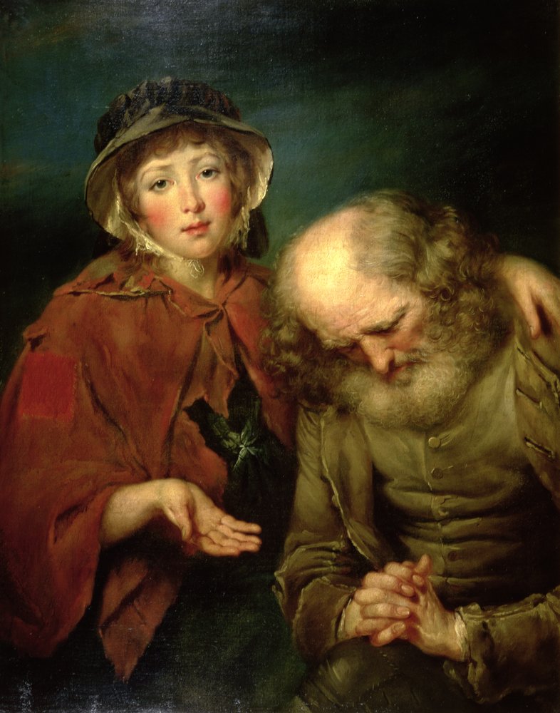 The Blind Beggar and His Grand-Daughter by John Russell