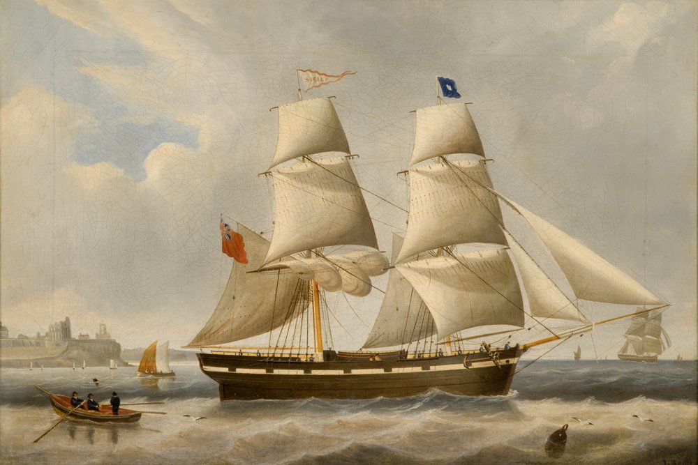 The collier brig Sicily by John Scott: Buy fine art print