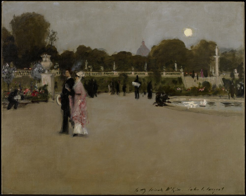 Luxembourg Gardens at Twilight, 1879 by John Singer Sargent