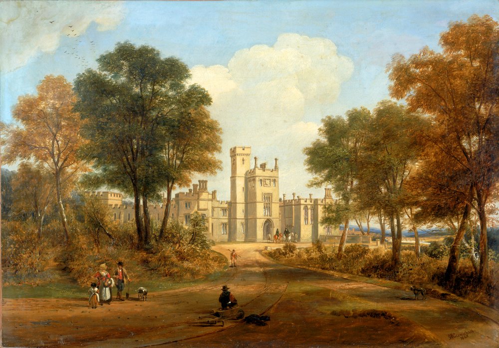The Entrance to Beaufront Castle, 1845