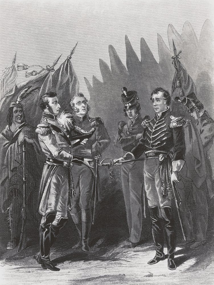 American General William Hull's surrender to British troops and Native ...