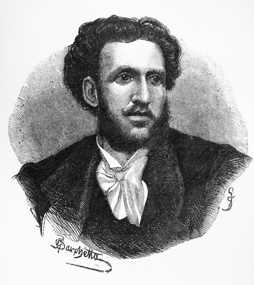 Portrait of Iginio Ugo Tarchetti, Italian author, poet and journalist ...