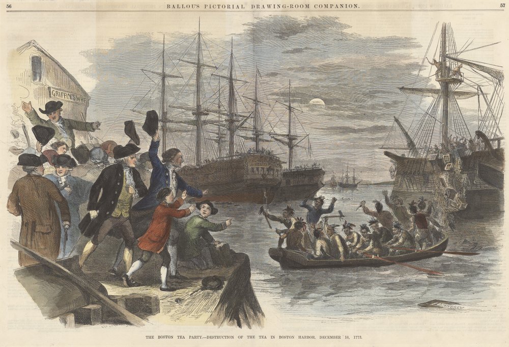 The Boston Tea Party: Destruction of the Tea in Boston Harbor, December ...