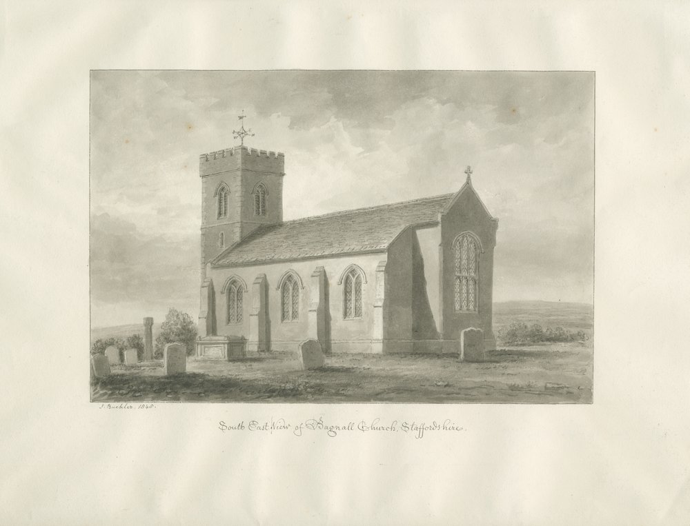 Bagnall Church by John Buckler: Buy fine art print