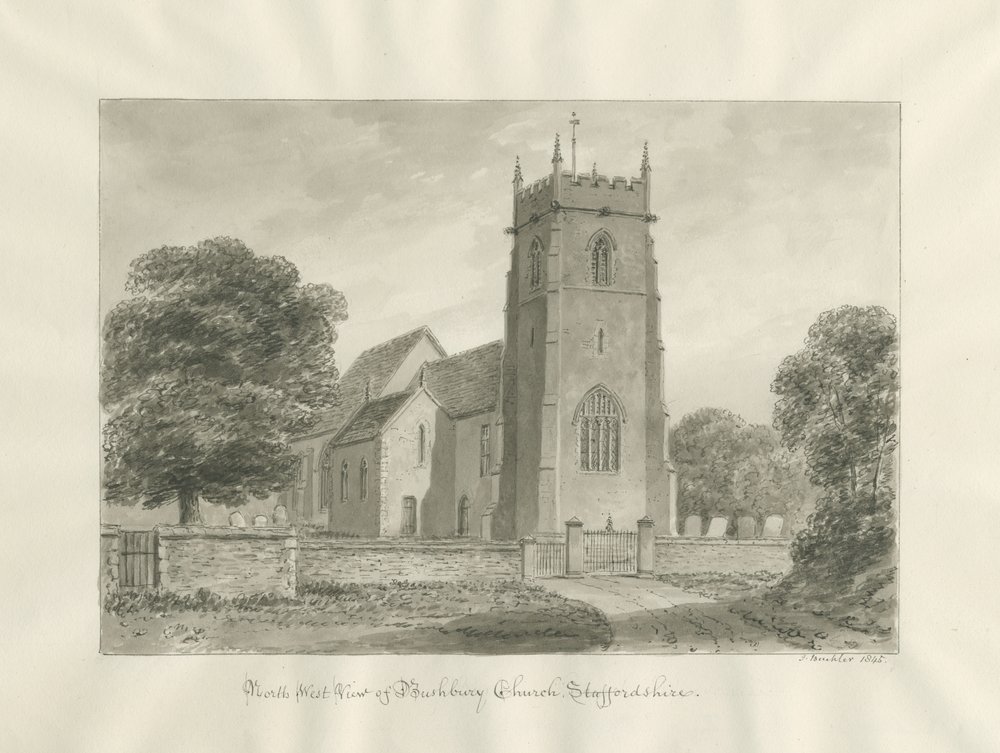 Bushbury Church by John Buckler: Buy fine art print