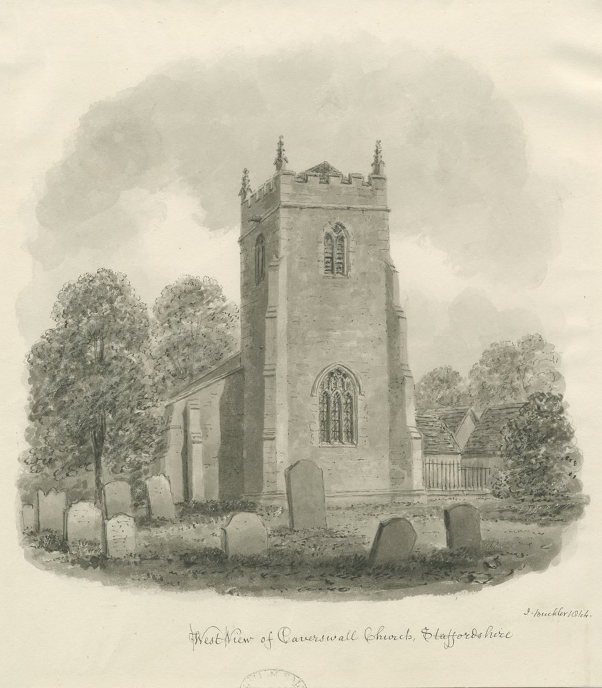 Caverswall Church by John Buckler: Buy fine art print