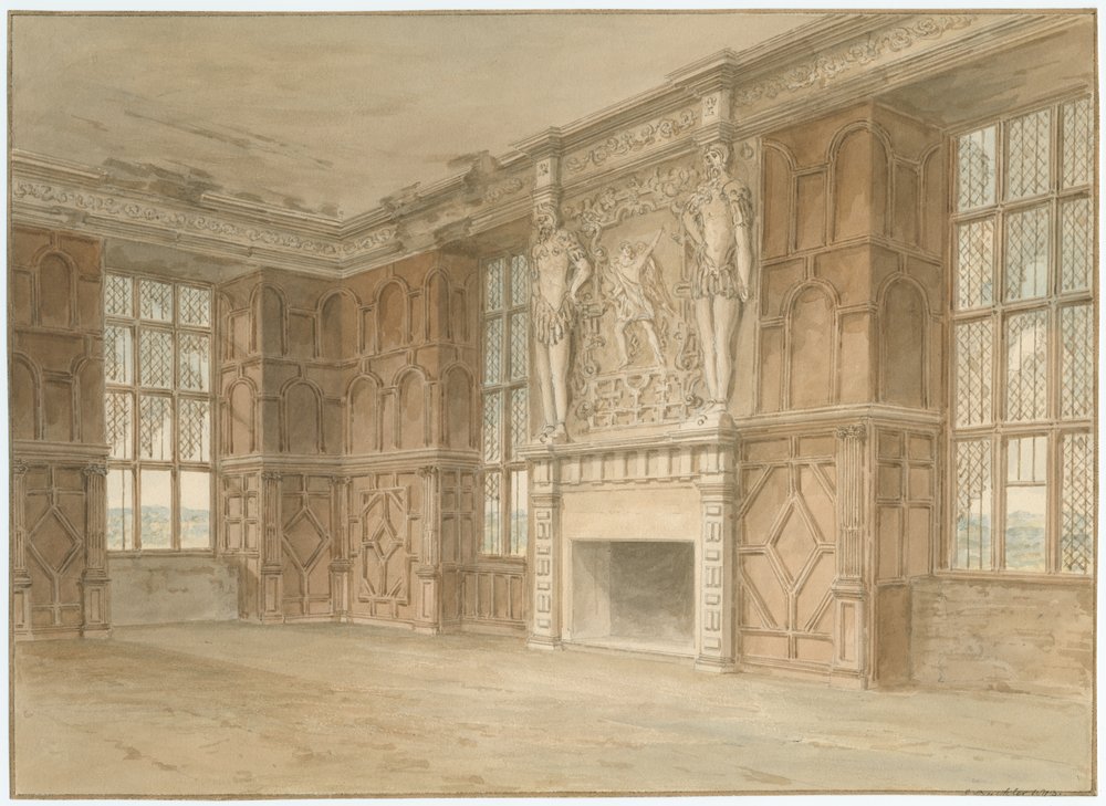 Interior of Old Hardwick Hall, Derbyshire by John Buckler