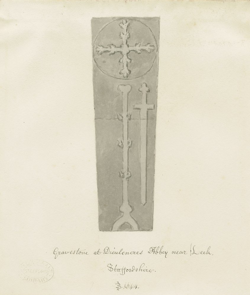 Dieulacres Abbey by John Buckler: Buy fine art print