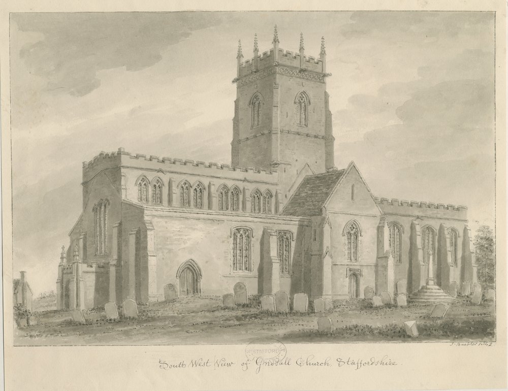 Gnosall Church by John Buckler: Buy fine art print