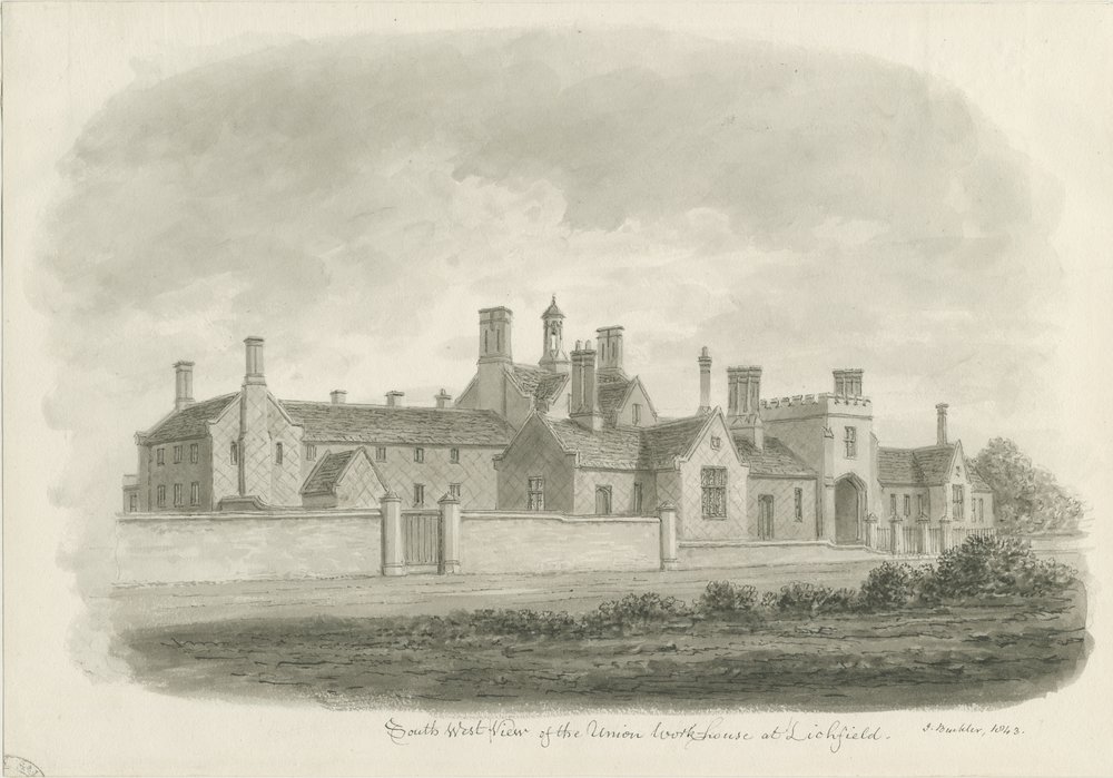 Lichfield - Union Workhouse by John Buckler
