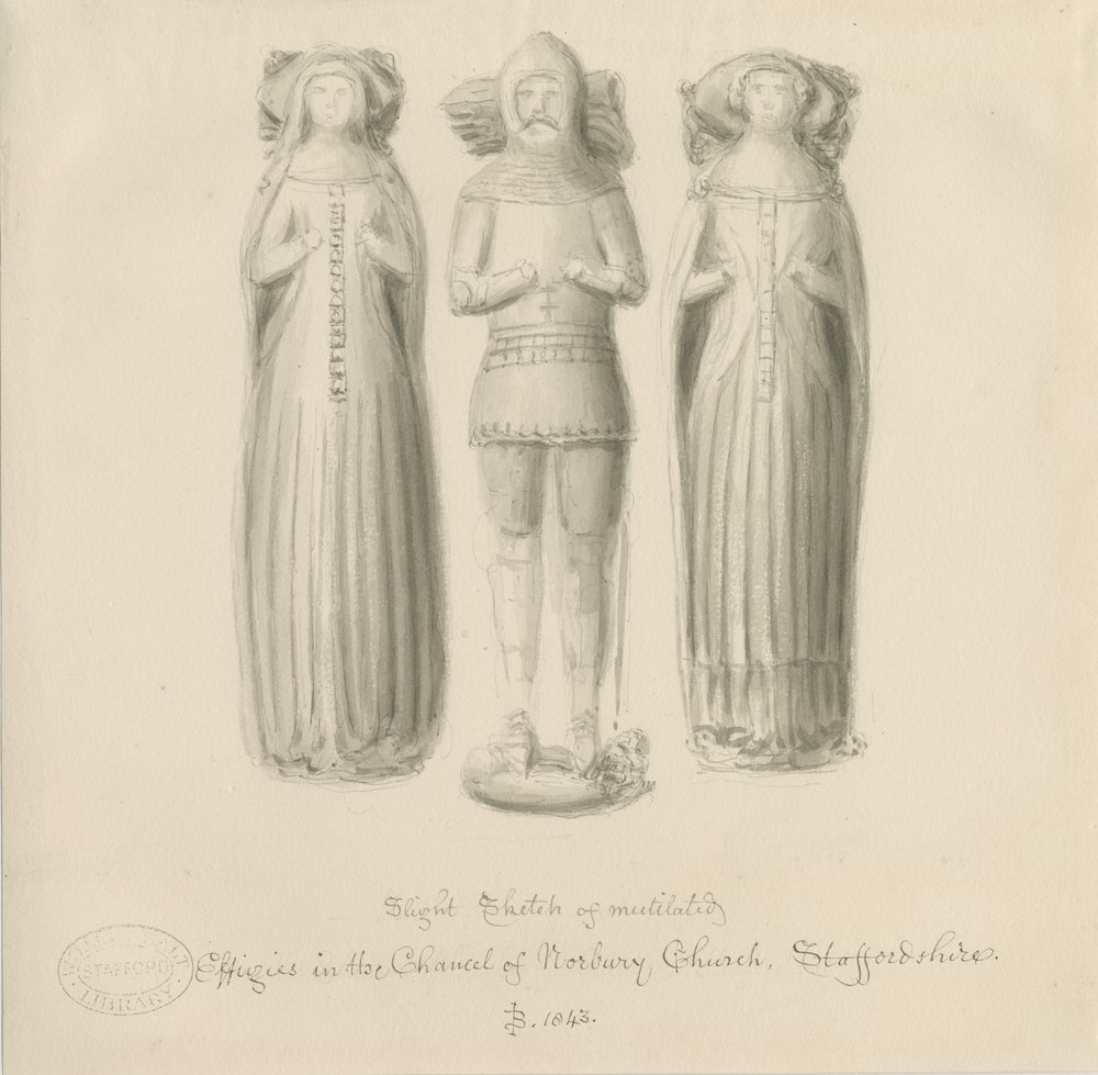 Norbury Church - Effigy of Sir Edward Botiler
