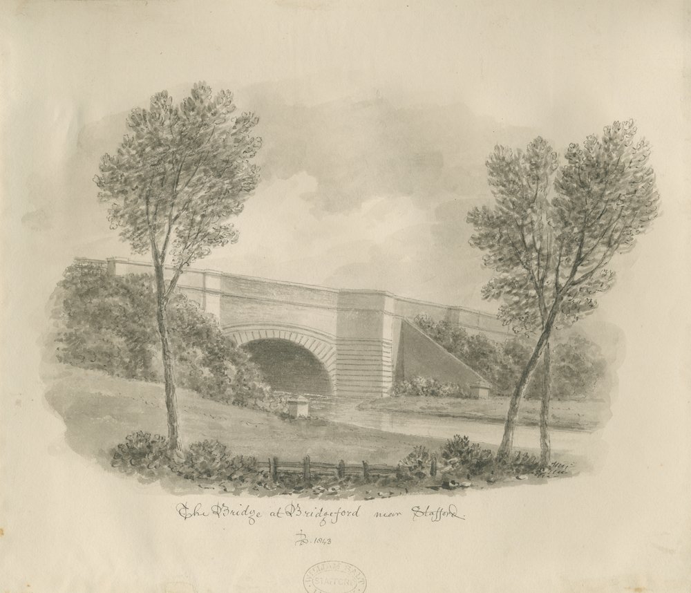Stafford - Bridge at Bridgeford by John Buckler