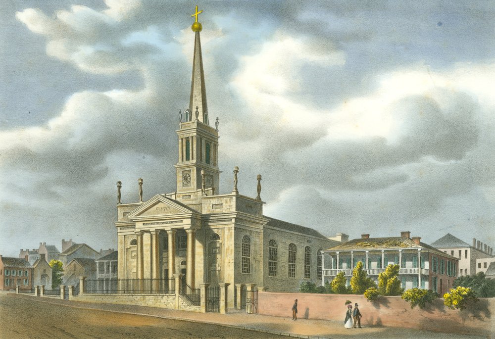 St. Louis Cathedral by John Caspar Wild: Fine art print