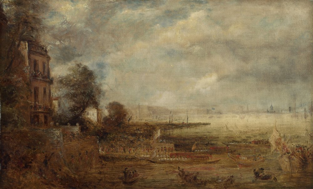 Waterloo Bridge Seen from Whitehall Stairs by John Constable
