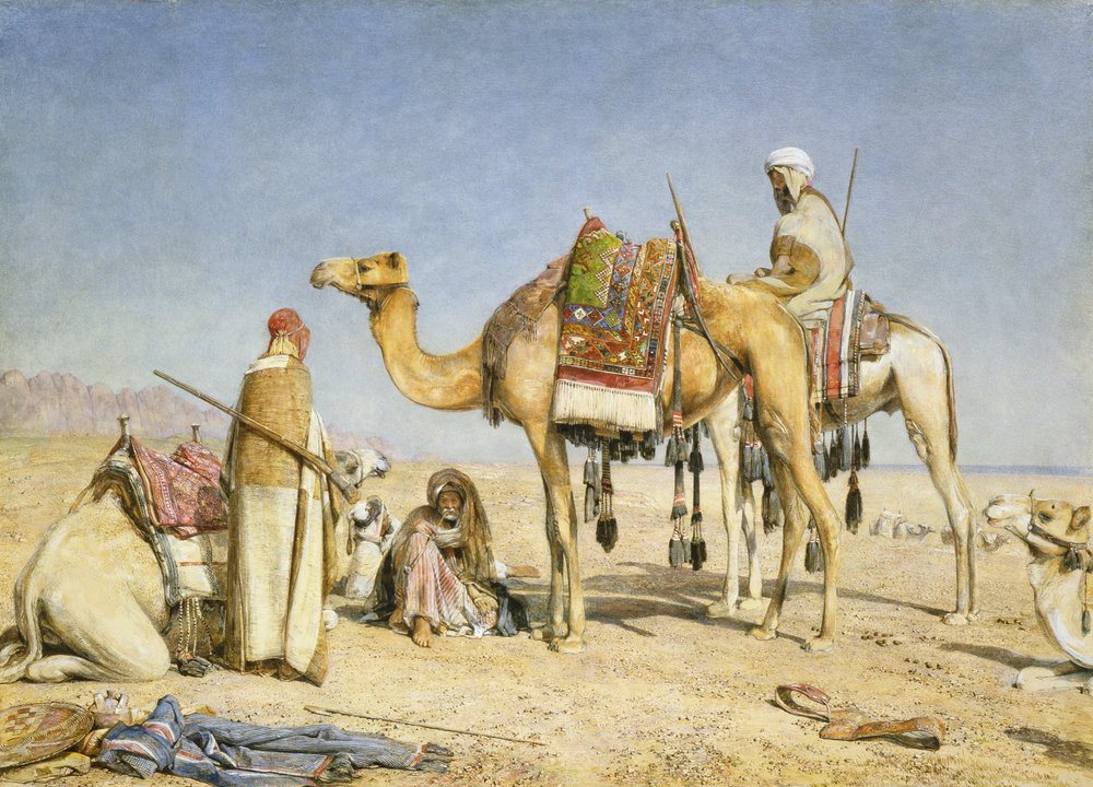 The Noonday Halt by John Frederick Lewis: Fine art print