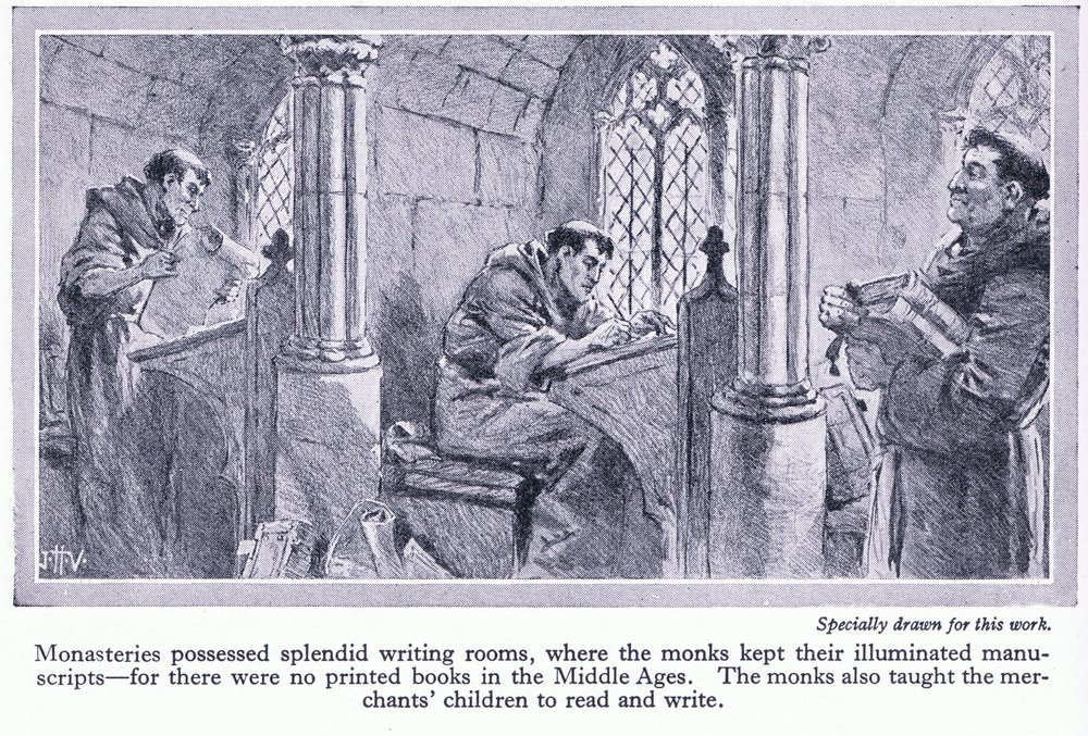 Monasteries had Splendid Writing Rooms, where Monks Kept Illuminated ...