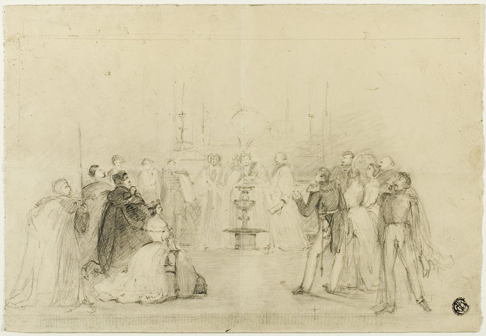 Study by John Hayter: Highest-quality art reproduction