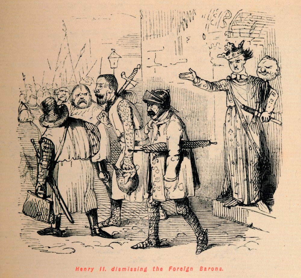 Henry II Dismissing the Foreign Barons, c. 1860