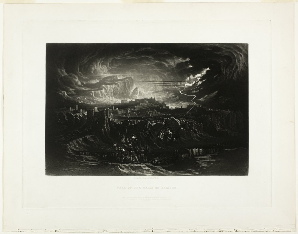 Fall of the Walls of Jericho, from Illustrations of the Bible