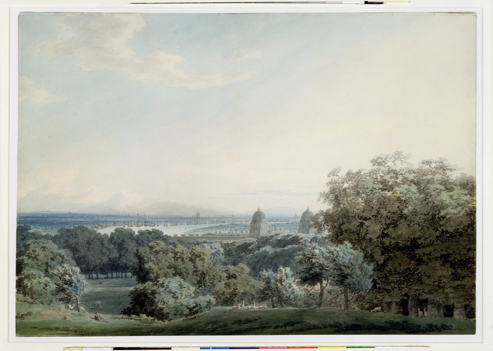 London from Greenwich Hill by John Robert Cozens