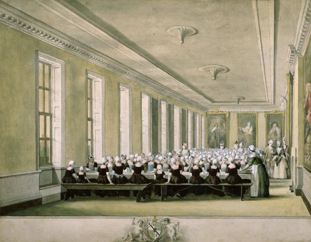 The Girls' Dining Room of the Foundling Hospital