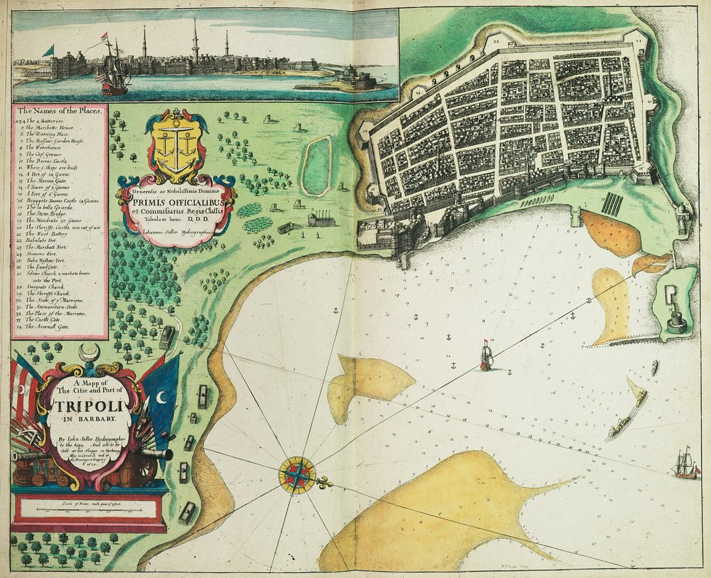 A Map of the City and Port of Tripoli in Barbary