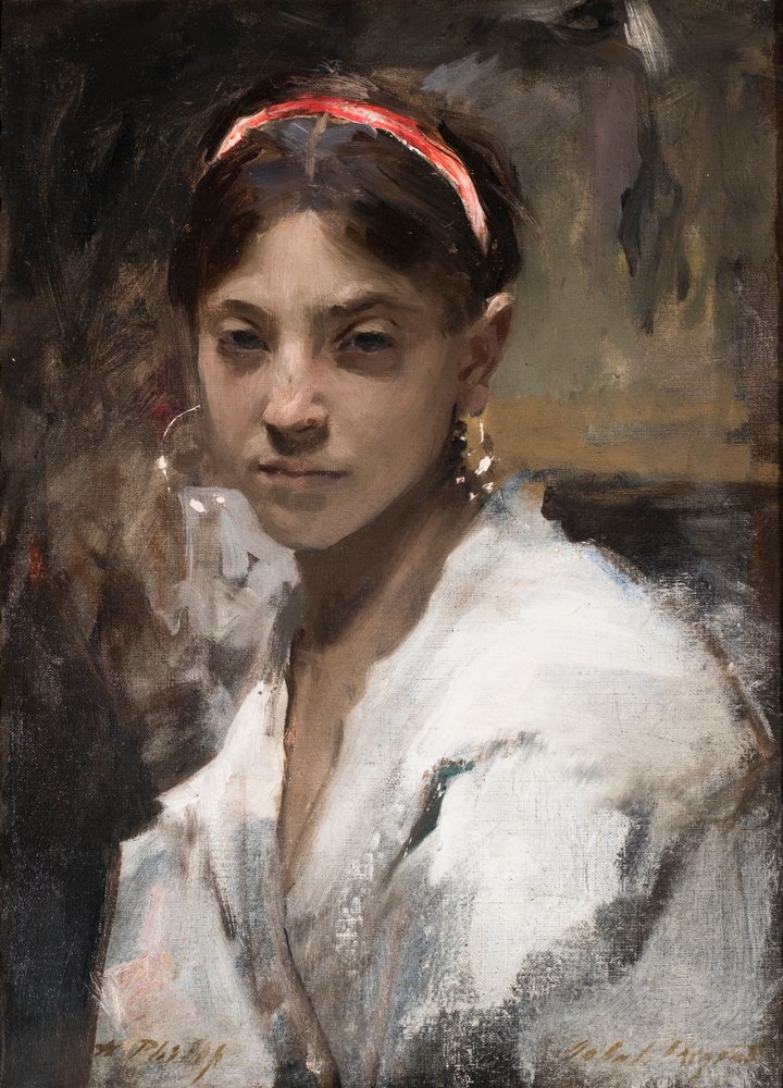 Head of a Capri Girl by John Singer Sargent