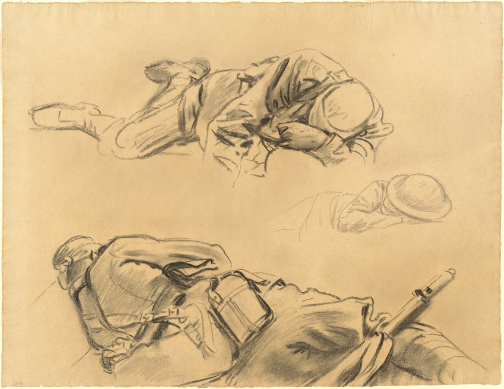 Studies for Gassed by John Singer Sargent: Fine art print