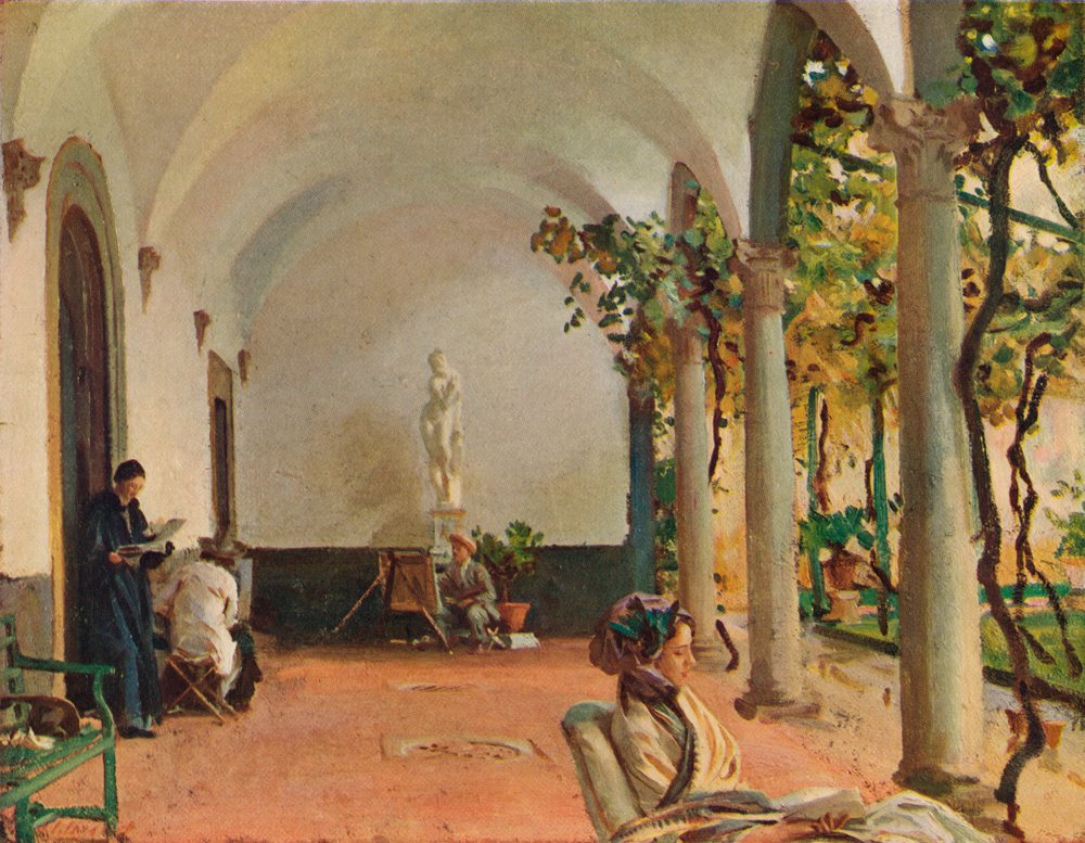 Villa Torre Galli The Loggia, 1910 by John Singer Sargent