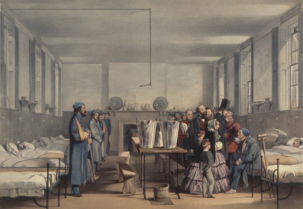 Queen Victoria and Prince Albert Visiting Soldiers Wounded in the ...