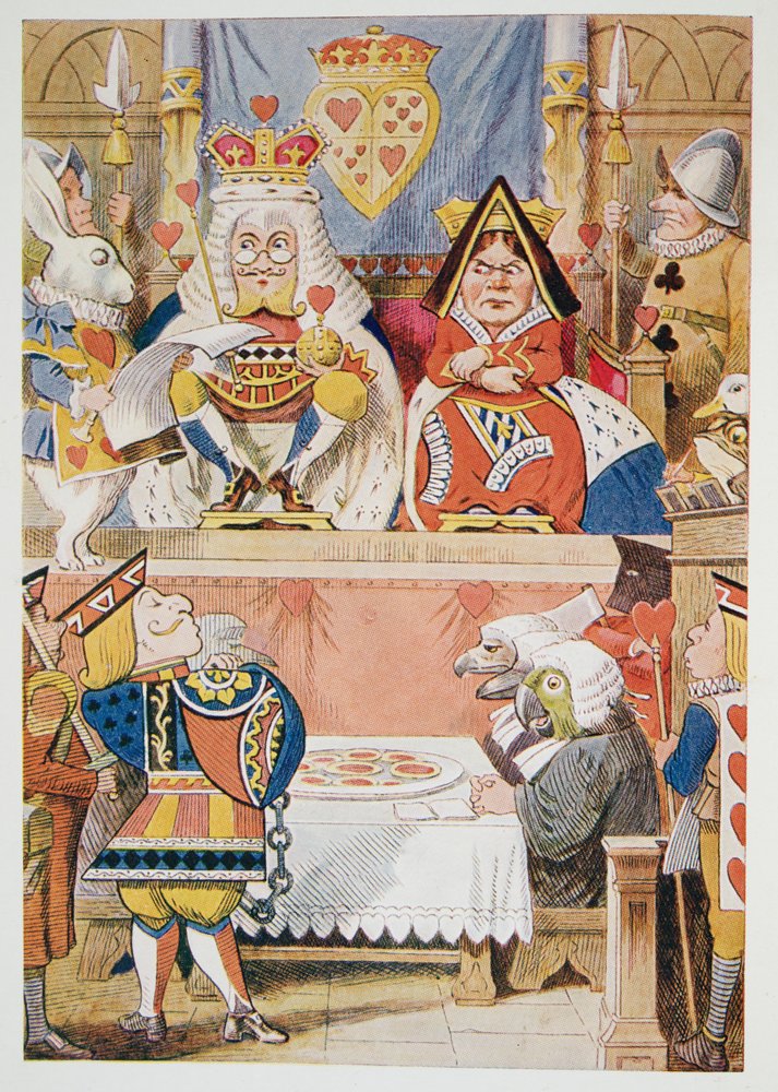 The Trial of the Knave of Hearts, from Alice's Adventures in Wonderland ...