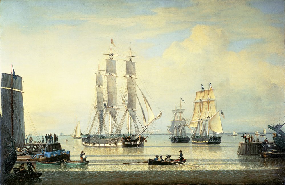 The 'William Lee' at the Mouth of the Humber Dock, Hull, or The Return ...