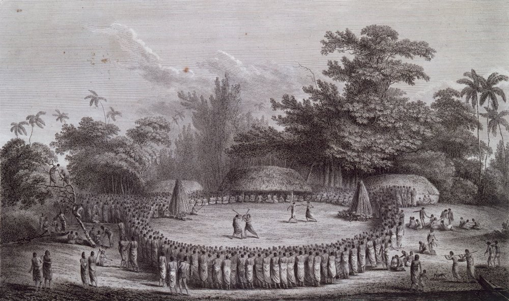 Tonga Islands: Welcoming ceremony for Captain James Cook