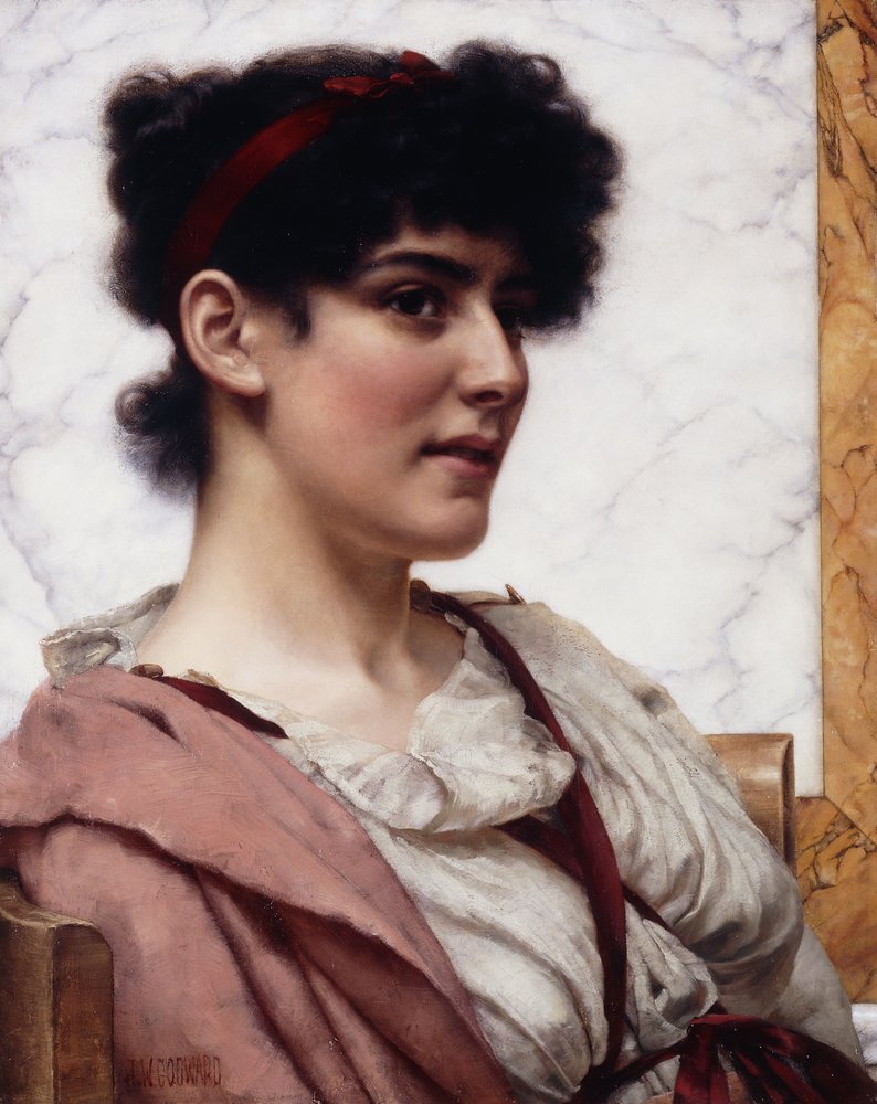 A Roman Beauty by John William Godward: Buy fine art print