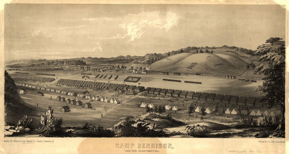 Camp Dennison - Taken from Old Aunt Roady's Hill by Johnson