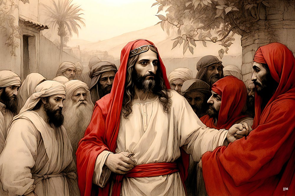 Jesus Betrayed by Judas 02 by Josef Johann Michel