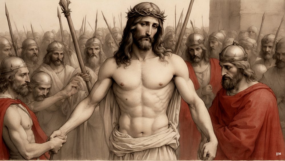 Jesus Mocked and Beaten by Roman Soldiers 01