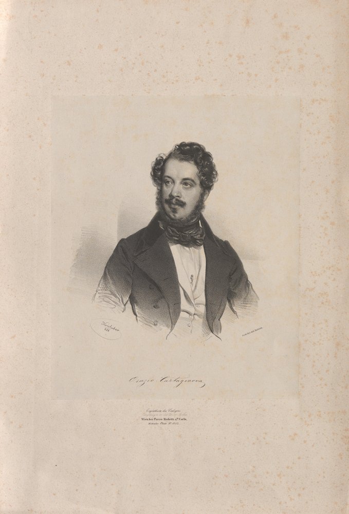 Portrait of the Opera Singer Giovanni Orazio Cartagenova