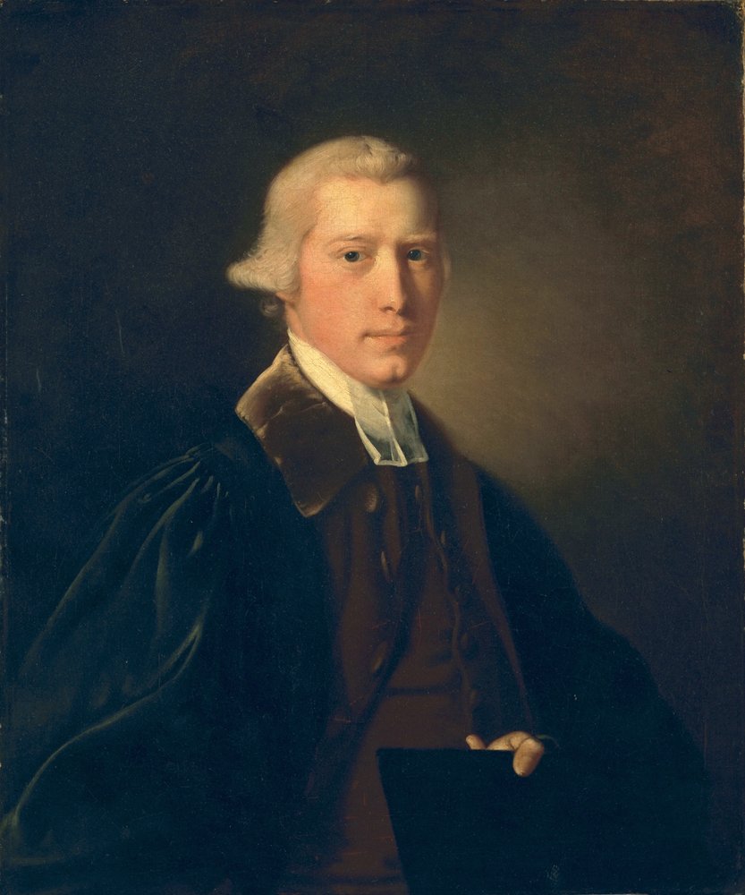 Young man with cap and gown by Joseph Wright of Derby