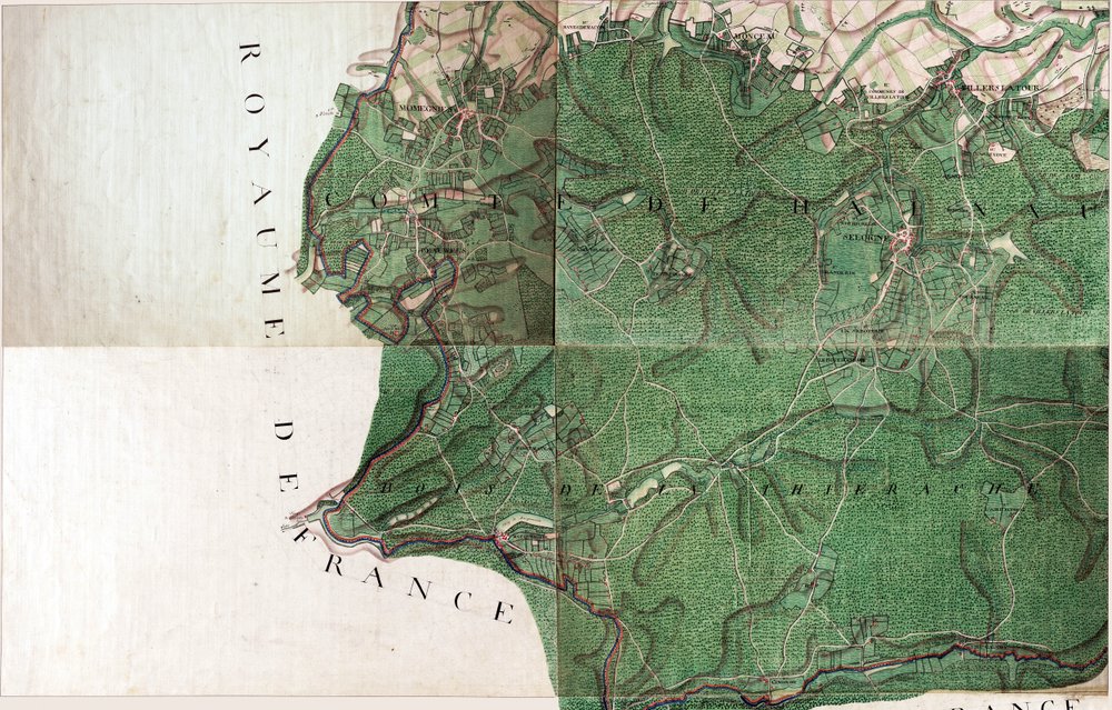 Map of Seloigne - Seloignes, Belgium by Joseph de Ferraris