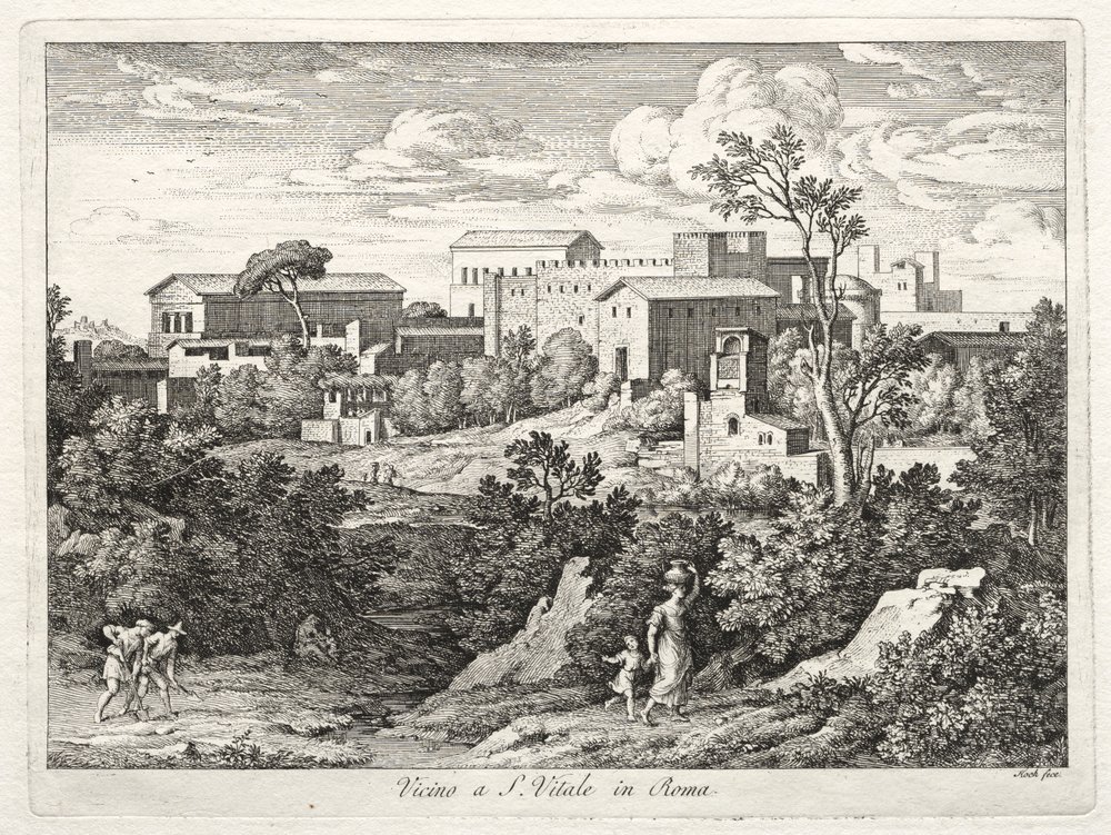 View of San Vitale, Rome by Joseph Anton Koch
