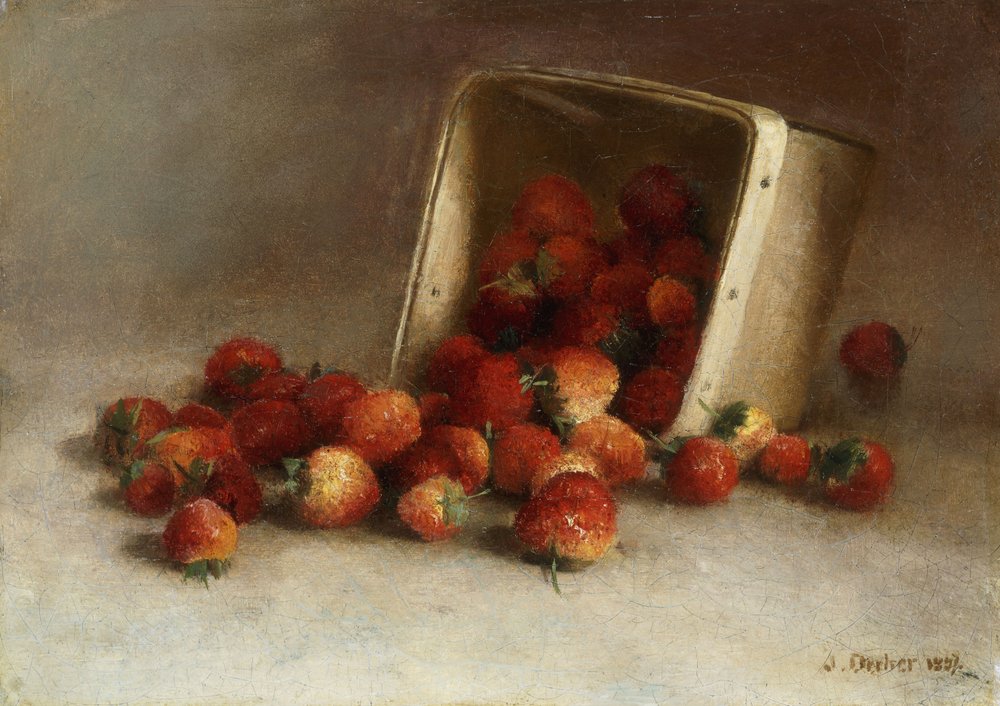Box of Strawberries by Joseph Decker: Buy fine art print
