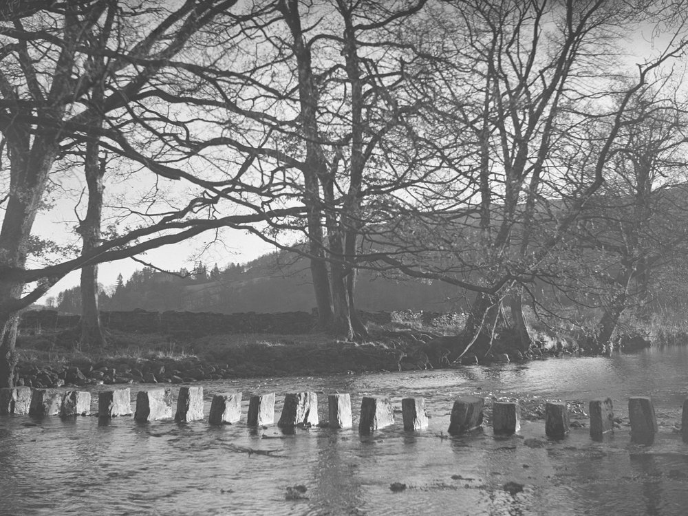 A Line of What Look Like Stepping Stones in a Stream/River at Rydal