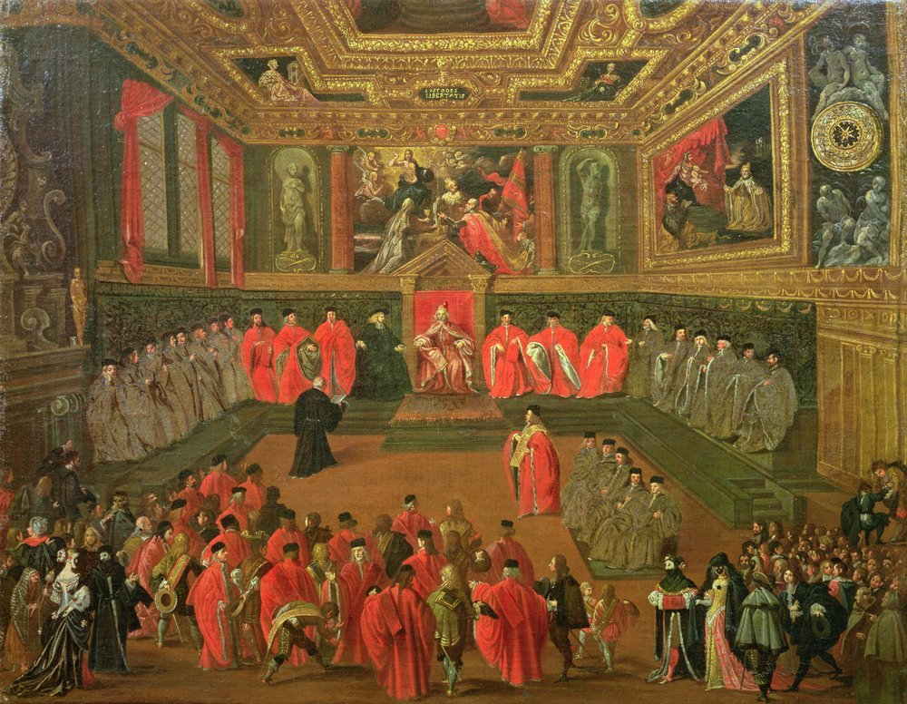 Audience with the Doge in at the College of the Ducale Palace