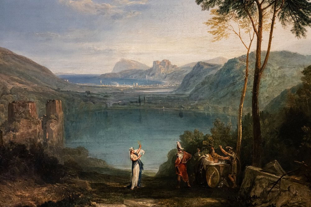 The Lake of Avernus, Aeneas, the Cumaean Sybil (detail)