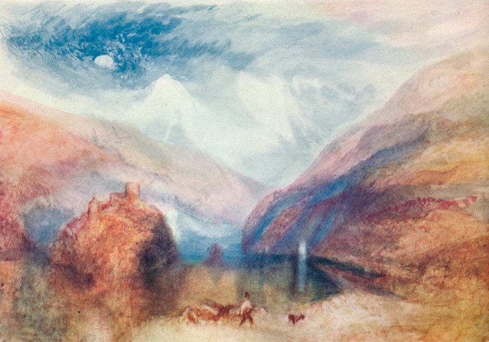 View on Lake of Brienz by Joseph Mallord William Turner
