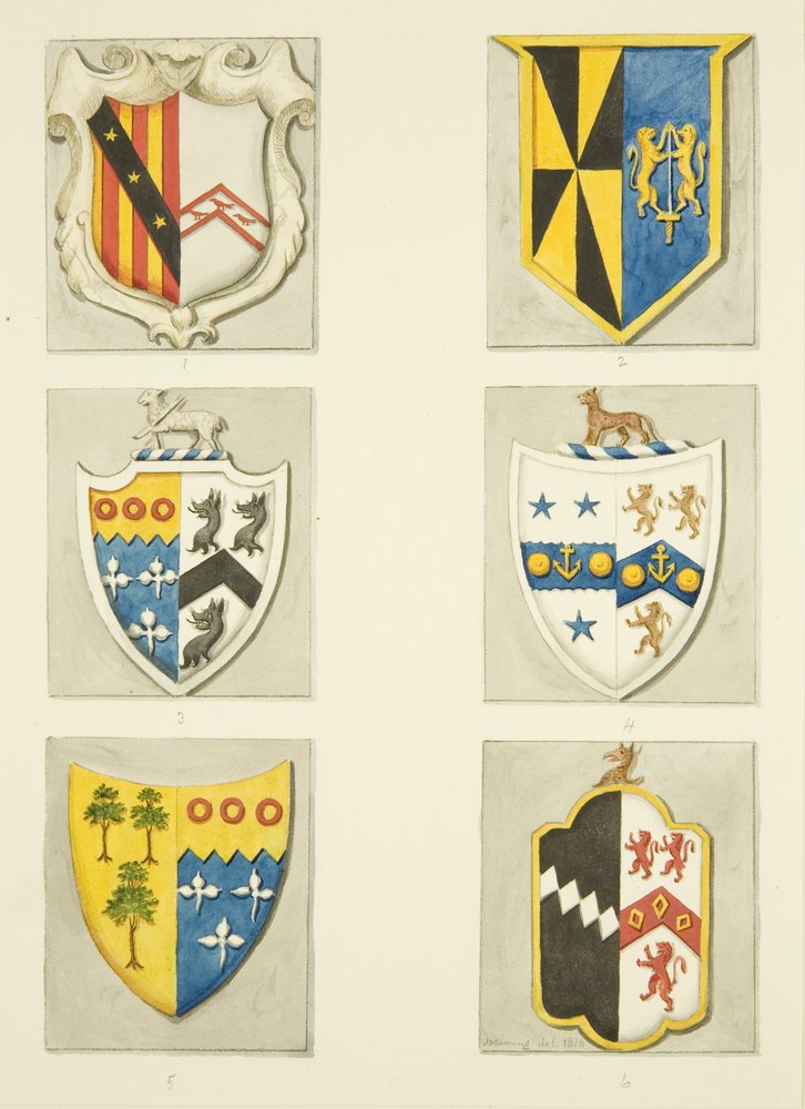 Monumental Coats-of-Arms in St Philip's by Joseph Manning