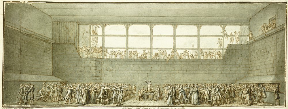 The Tennis Court Oath, c.1789 by Joseph Marie Flouest